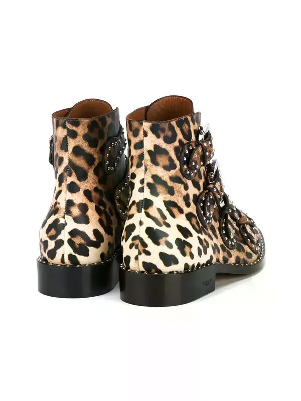 Givenchy Leopard Print Ankle Boots
