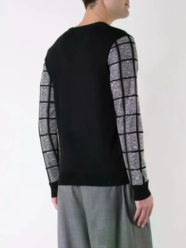 WOOYOUNGMI Checked Sleeve Jumper