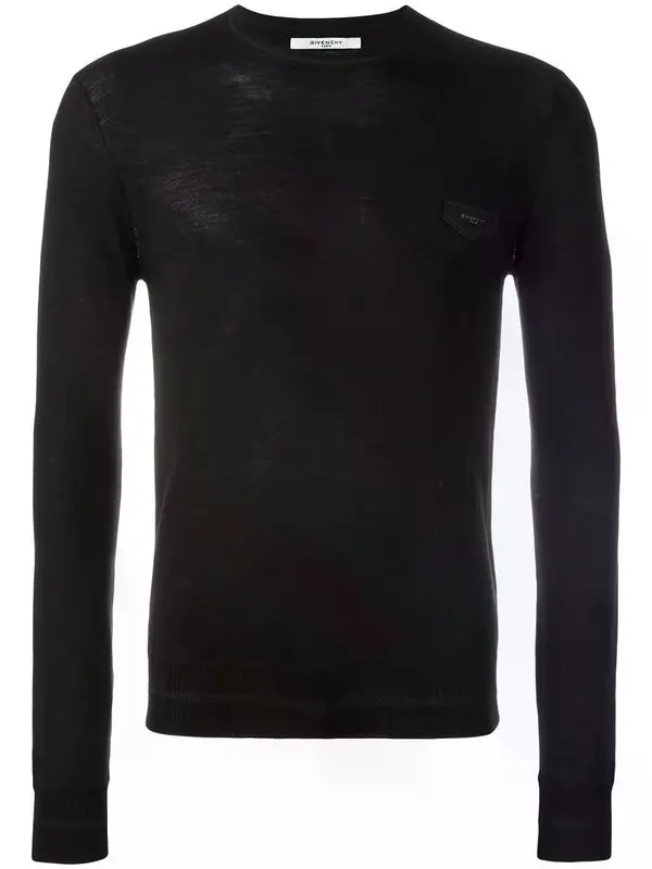 Givenchy Logo Plaque Knitted Jumper