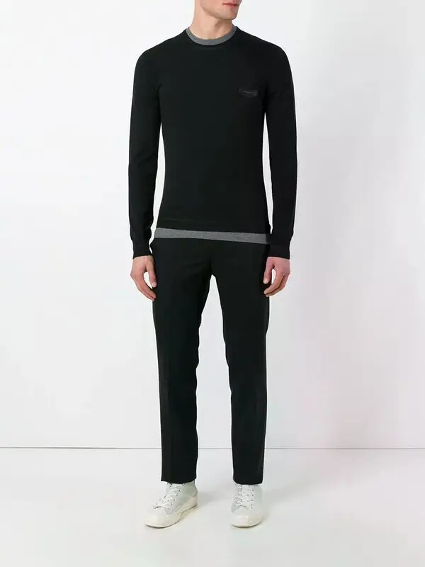 Givenchy Logo Plaque Knitted Jumper