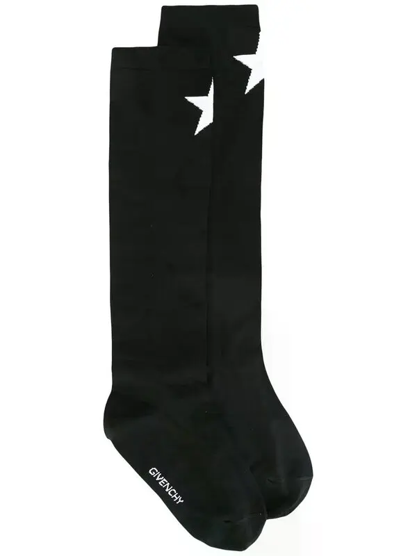 Givenchy Star Print Socks - Black