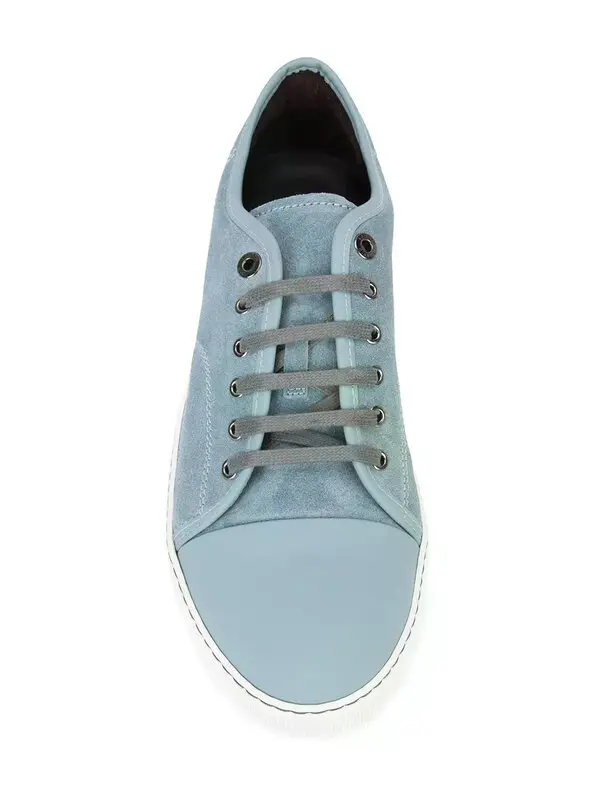 LANVIN Contrast Toe Cap Sneakers - Blue