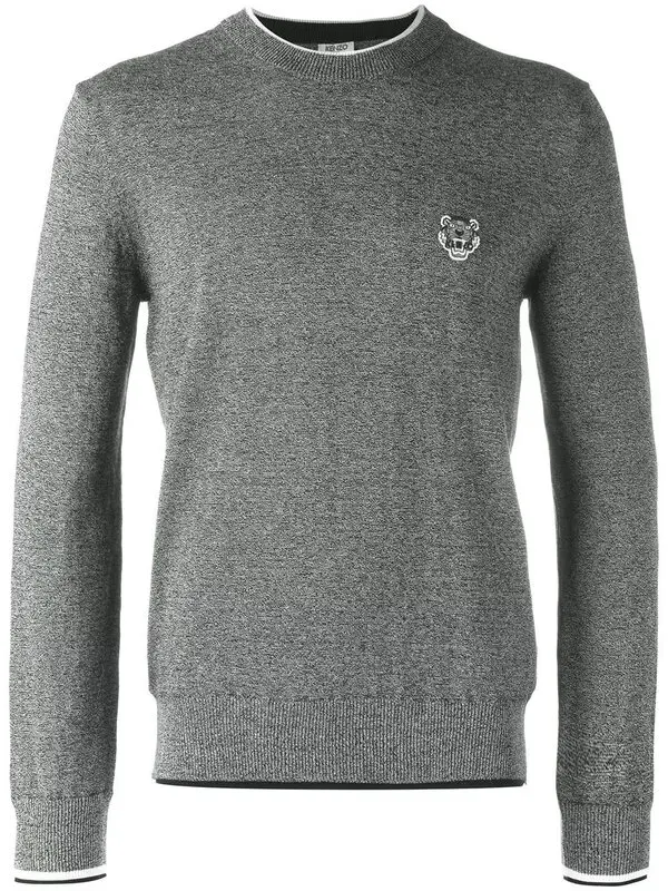 Kenzo Mini Tiger Crew Neck Jumper - Grey
