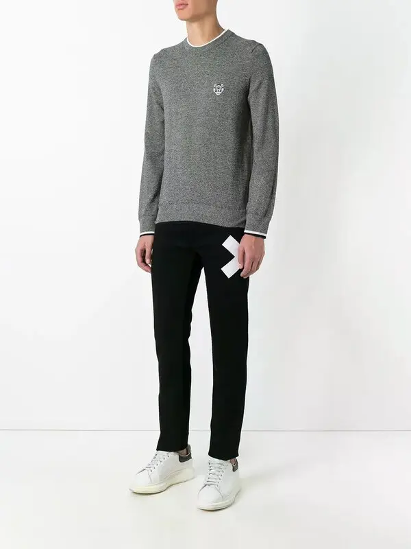 Kenzo Mini Tiger Crew Neck Jumper - Grey