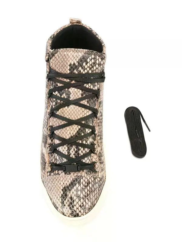 Balenciaga Snakeskin Effect Sneakers