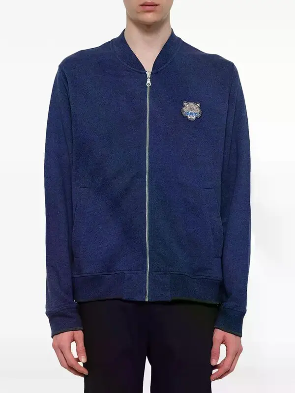 Kenzo Tiger Patch Zip-up Cardigan