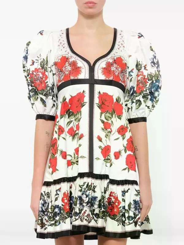 Alexander McQueen Floral Flared Dress
