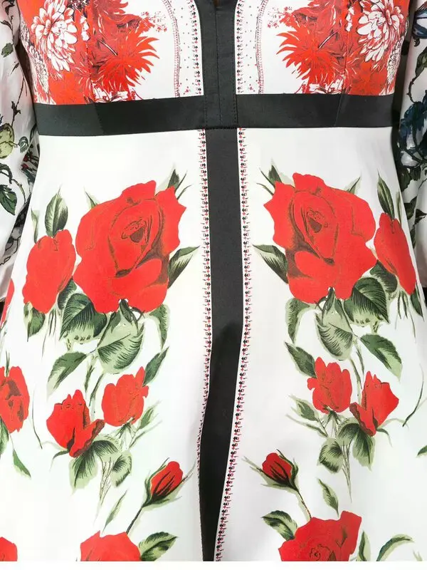 Alexander McQueen Floral Flared Dress