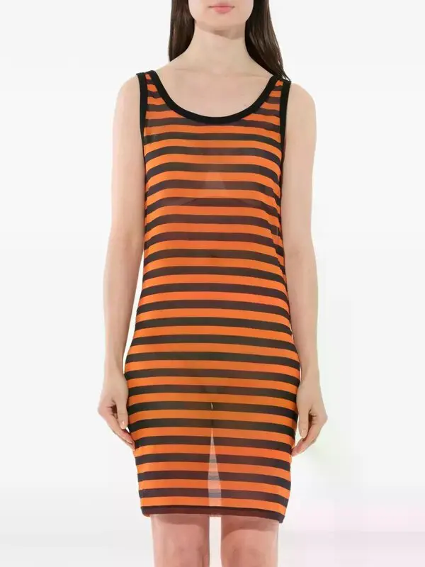 Givenchy Striped Semi-sheer Mini Dress