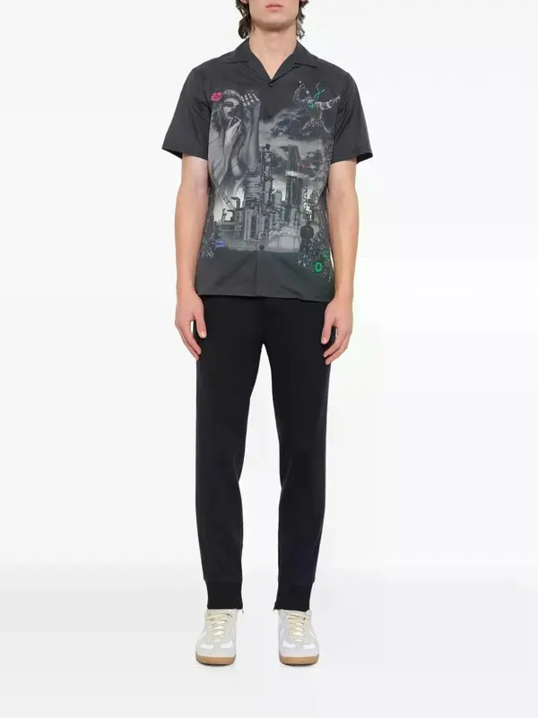 LANVIN Printed Bowling Shirt
