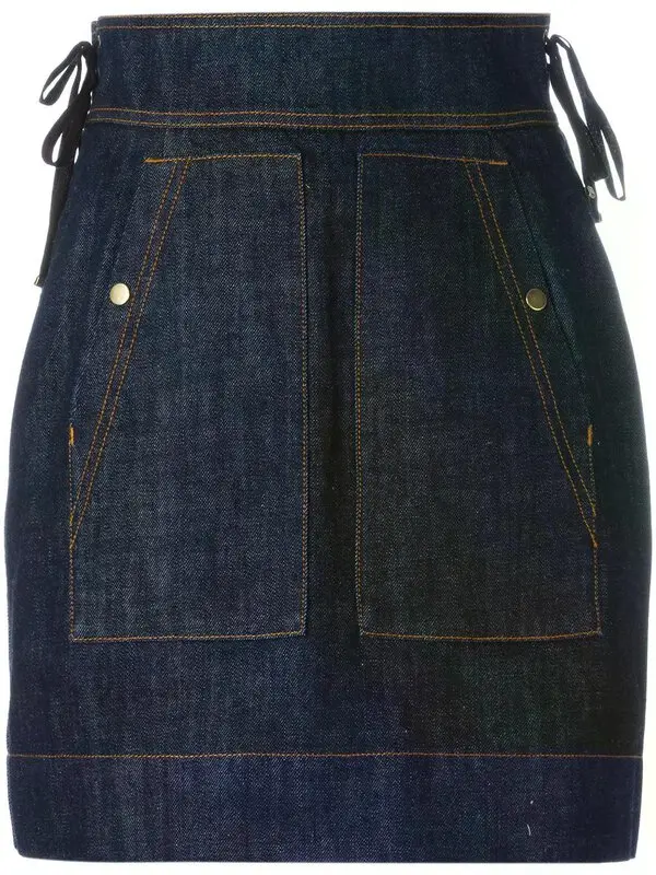 Kenzo High-waisted Denim Skirt