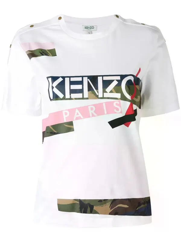 Kenzo Patch Print T-shirt - White