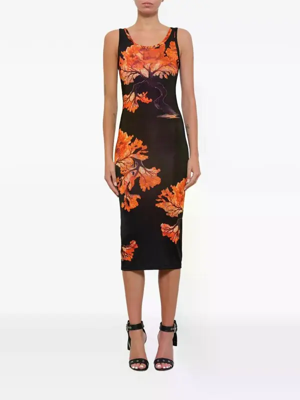 Givenchy Printed Tree Tank Midi Dress