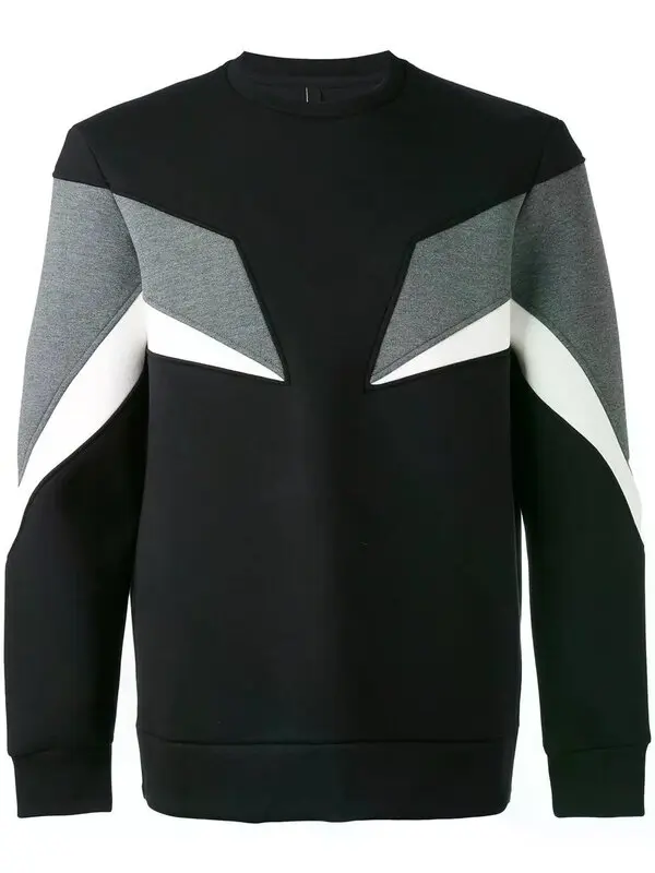 Neil Barrett Geometric Paneled Sweatshirt