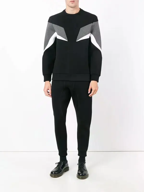 Neil Barrett Geometric Paneled Sweatshirt