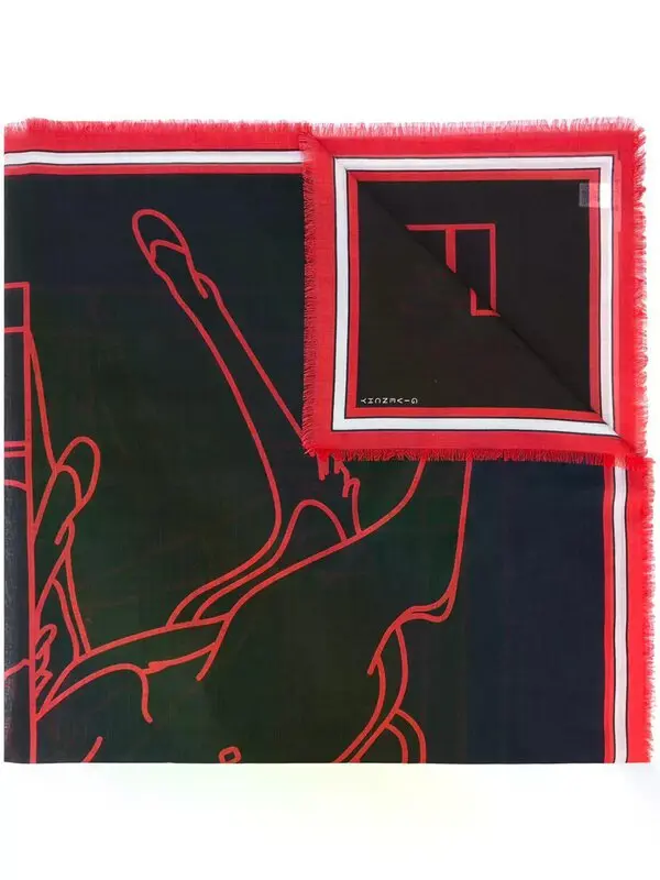 Givenchy Bambi Print Scarf - Black