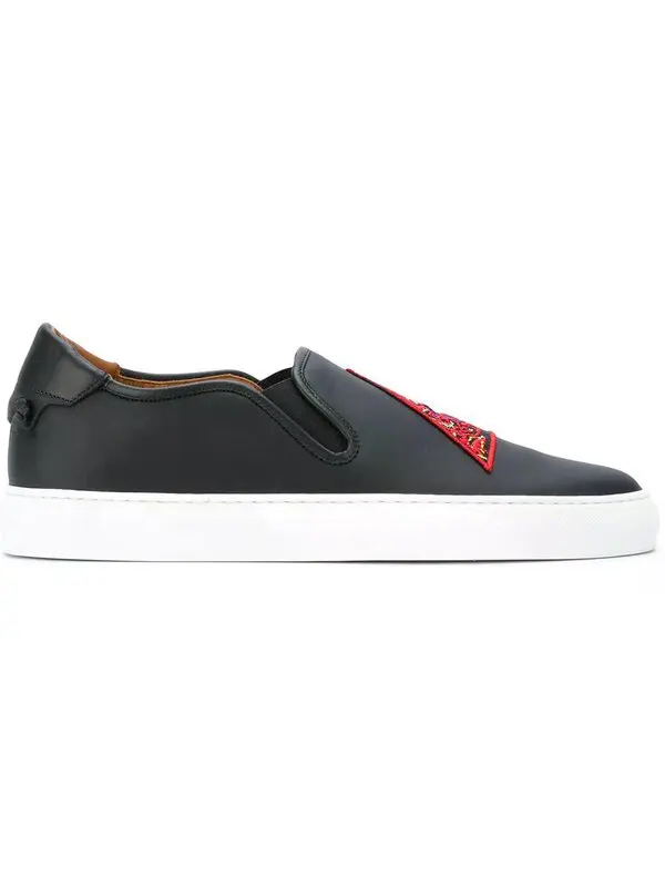 Givenchy Illuminati Embroidered Slip-on Sneakers