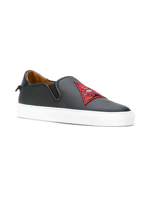Givenchy Illuminati Embroidered Slip-on Sneakers