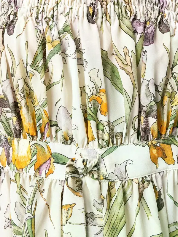 Alexander McQueen Floral Print Bandeau Top