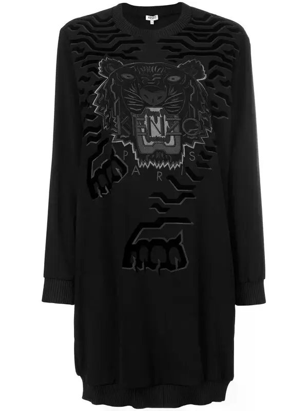 Kenzo Tiger Motif Jumper Dress