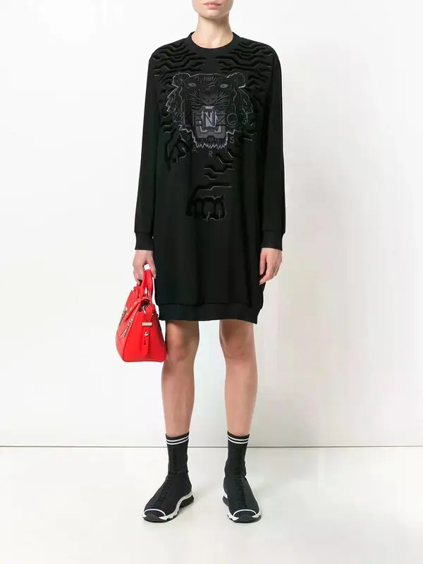 Kenzo Tiger Motif Jumper Dress