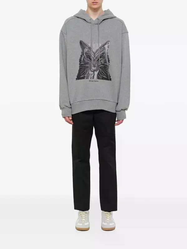 JUUN.J Wolf Print Hoodie