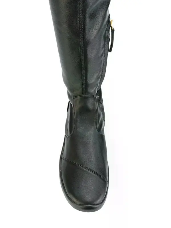 GIUSEPPE ZANOTTI Calf Leather Runner Thigh High Boots