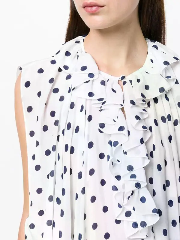 Balenciaga Trompe L'oeil Frill Top