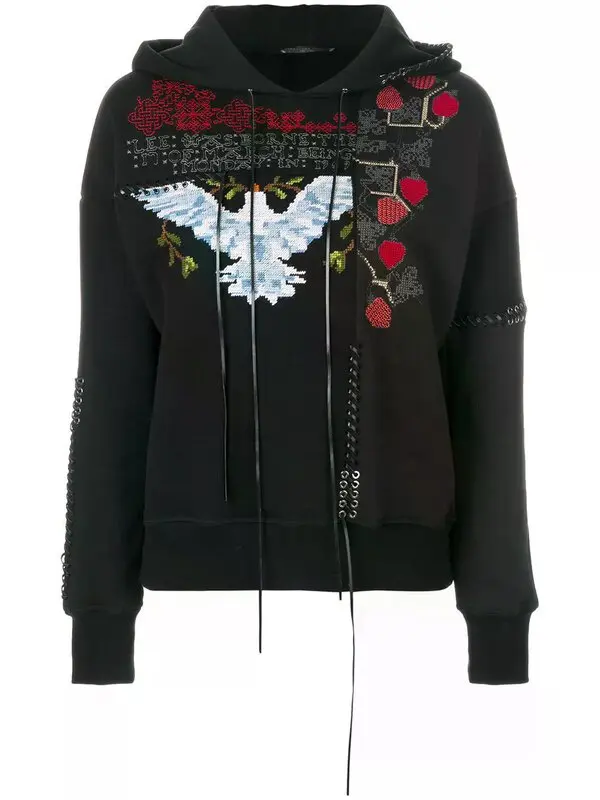 Alexander McQueen Embroidered Hoodie