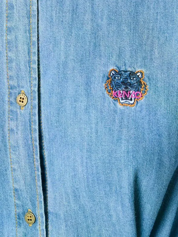 Kenzo Embroidered Tiger Shirt Dress