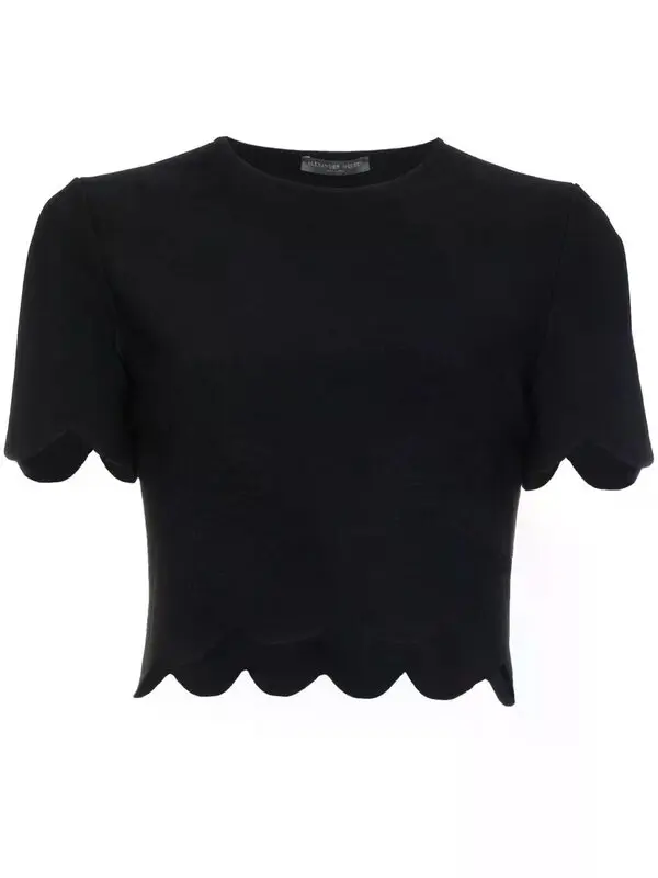Alexander McQueen Scalloped Hem Top