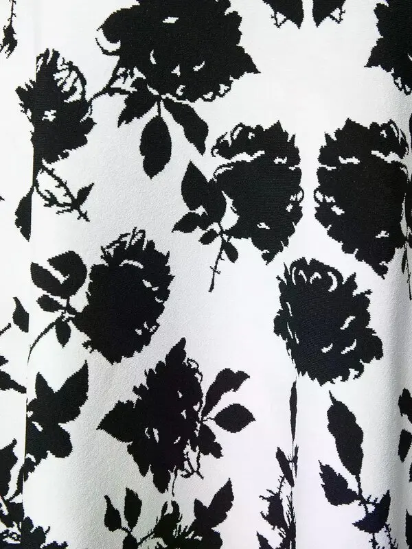 Alexander McQueen Floral A-line Skirt