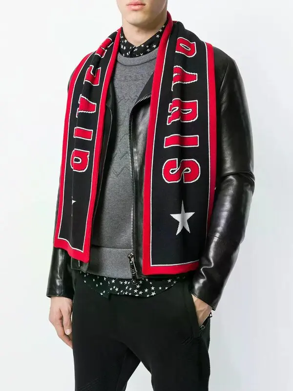 Givenchy Paris Knit Scarf - Black