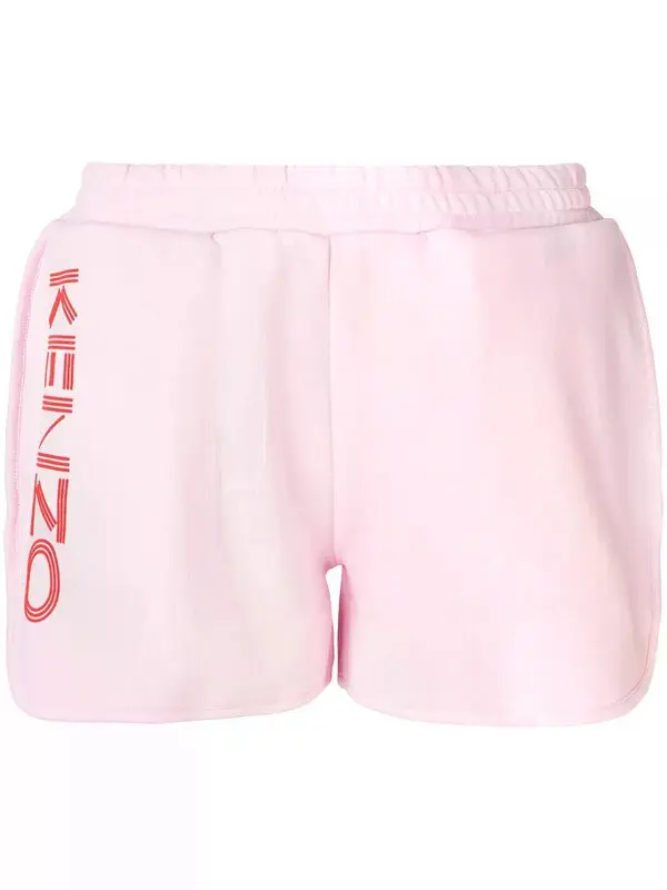 Kenzo Logo Print Track Shorts