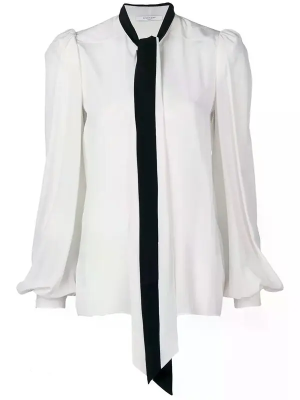 Givenchy Lavalliere Collar Blouse