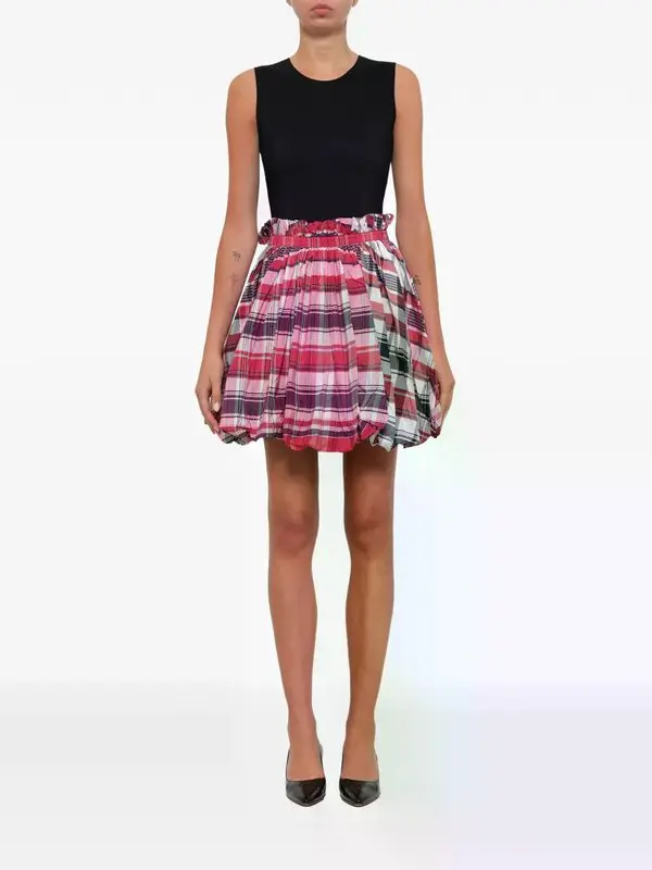 Alexander McQueen Checked Flared Skirt