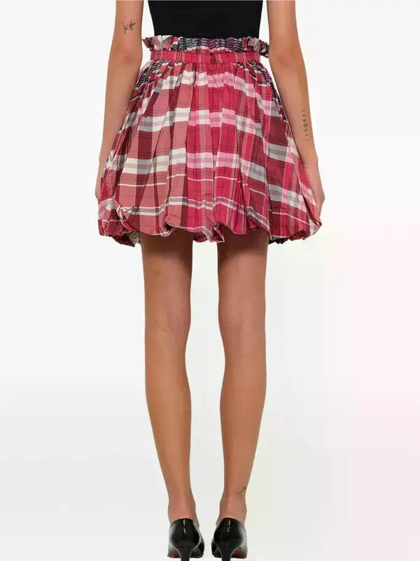 Alexander McQueen Checked Flared Skirt