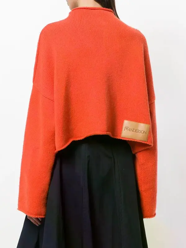 JW Anderson Tangerine Shoulder Cable Detail Jumper