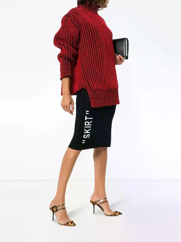 Off-White High-waisted Pencil Skirt
