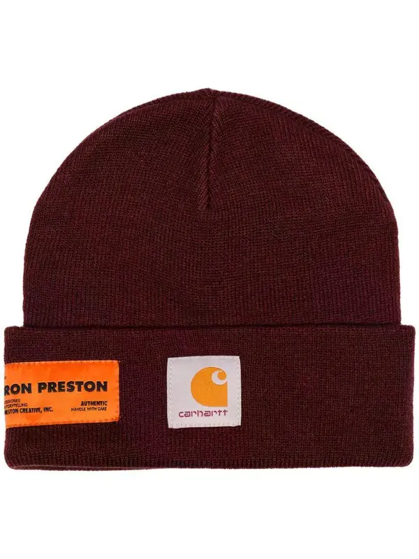 Heron Preston X Carhartt Logo Beanie - Red
