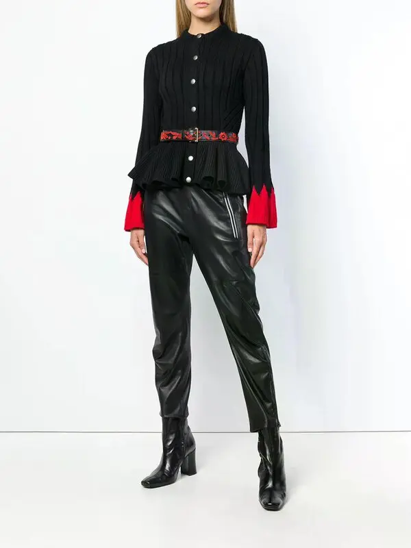 Alexander McQueen Contrast Sleeve Cardigan