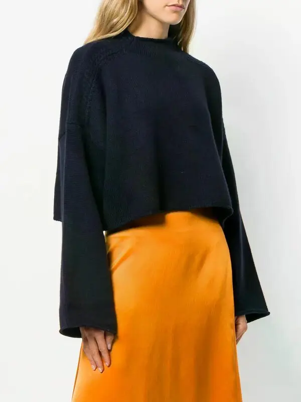 JW Anderson Navy Cable Detail Jumper