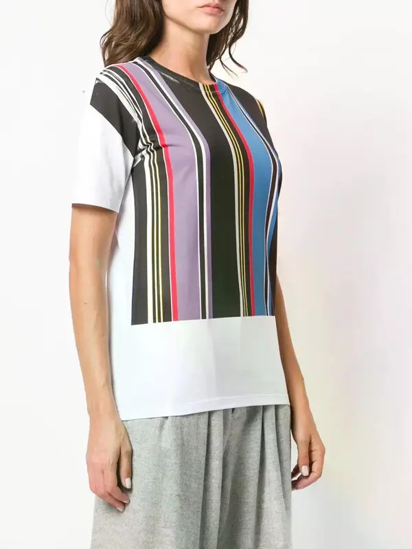 JW Anderson Multicoloured Stripe Panel T-shirt