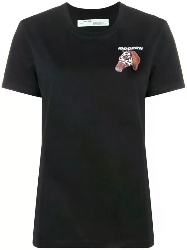 Off-White Horse Print T-shirt