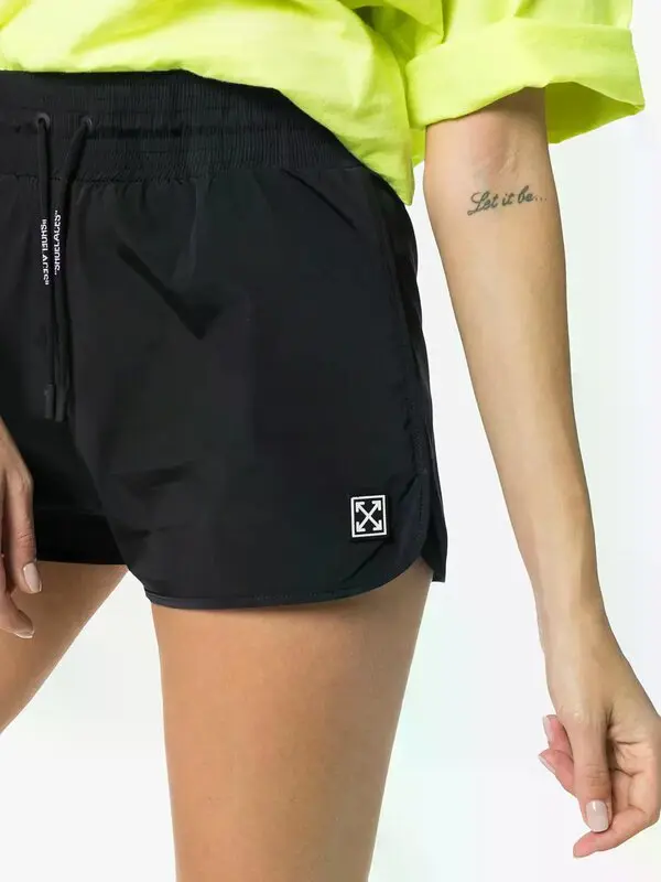Off-White Drawstring Track Shorts