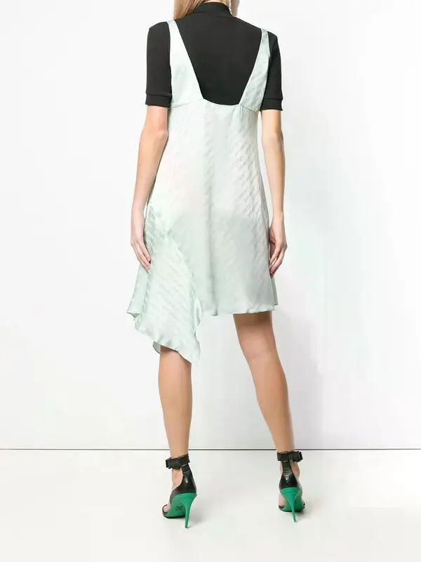 Off-White Monogram Print V-neck Sleeveless Dress