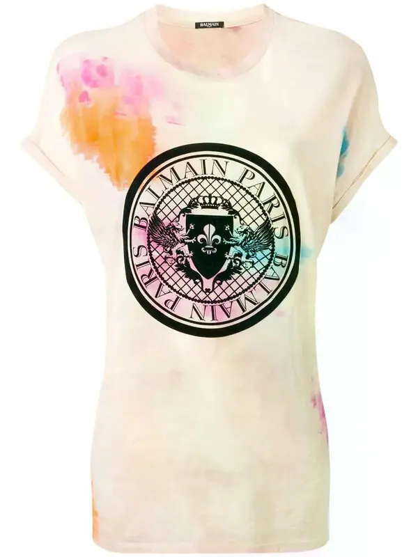 Balmain Tie-dye Medallion T-shirt