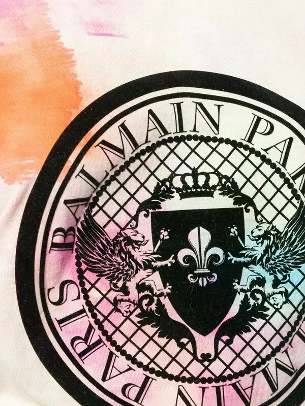Balmain Tie-dye Medallion T-shirt