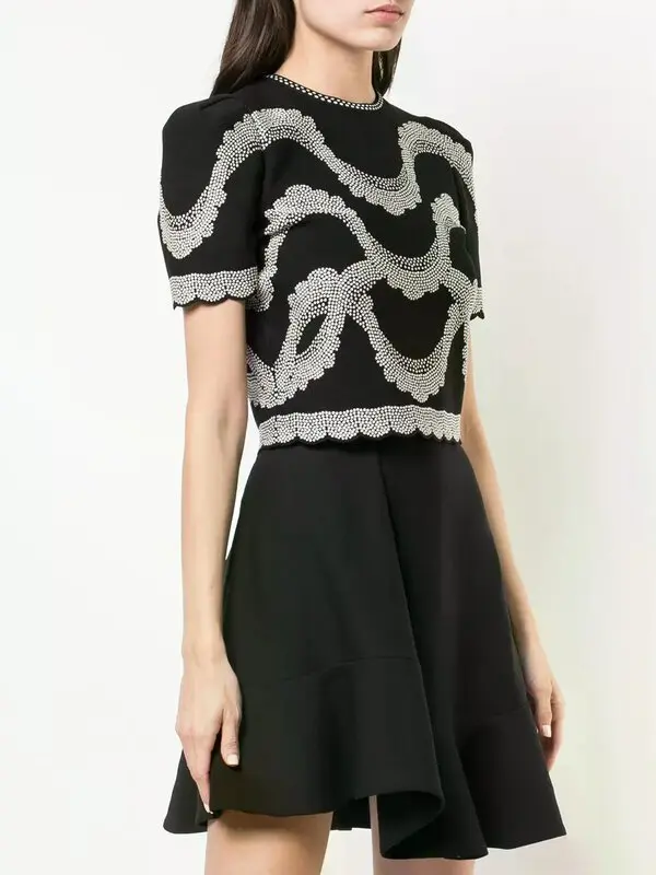 Alexander McQueen Embroidered Details Top