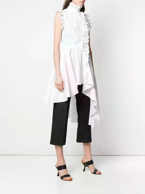 Alexander McQueen Broderie Anglaise Trim Dress